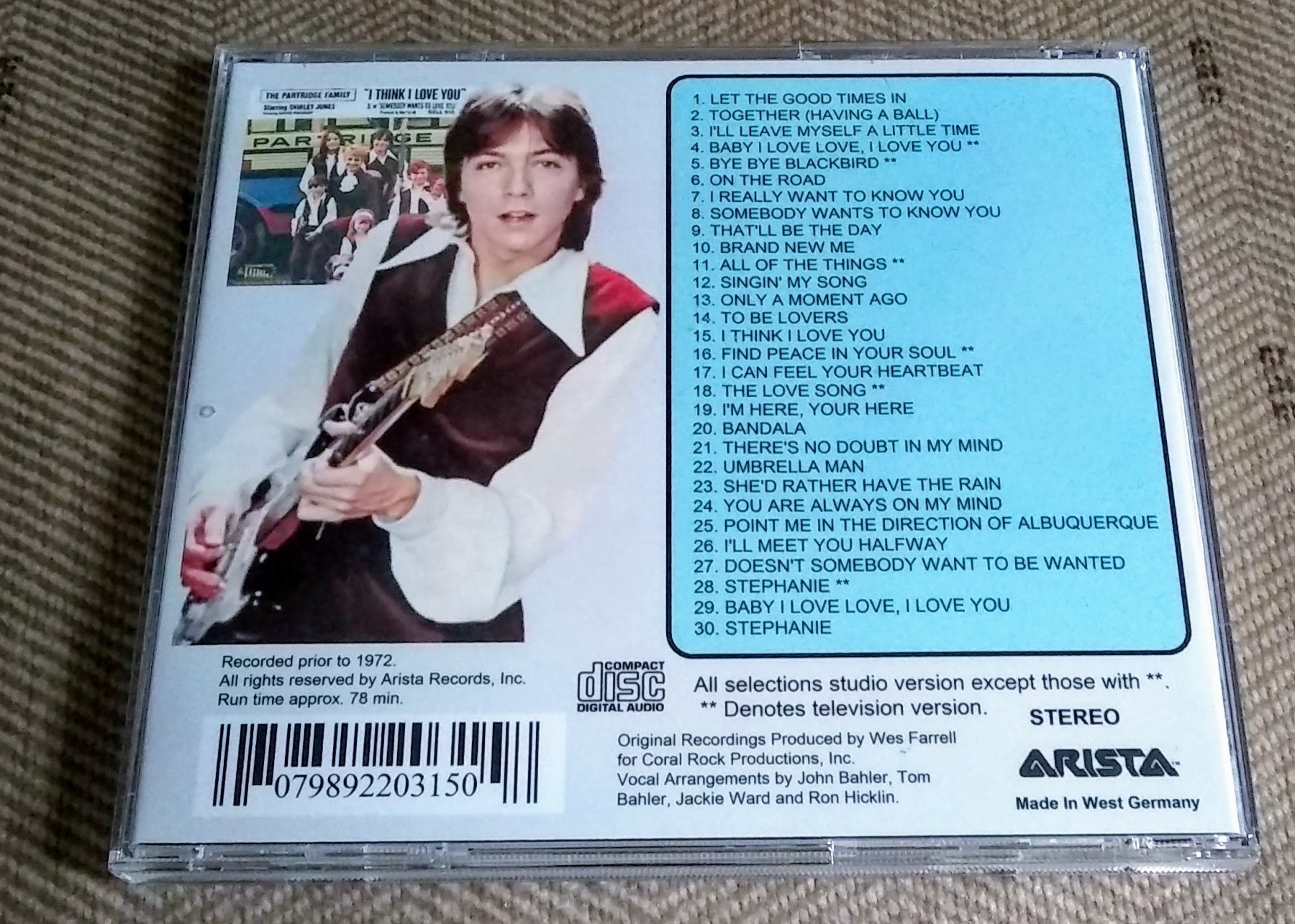 Nothing More Than Wishes – A Dream 50th Anniversary Partridge Family CD ...